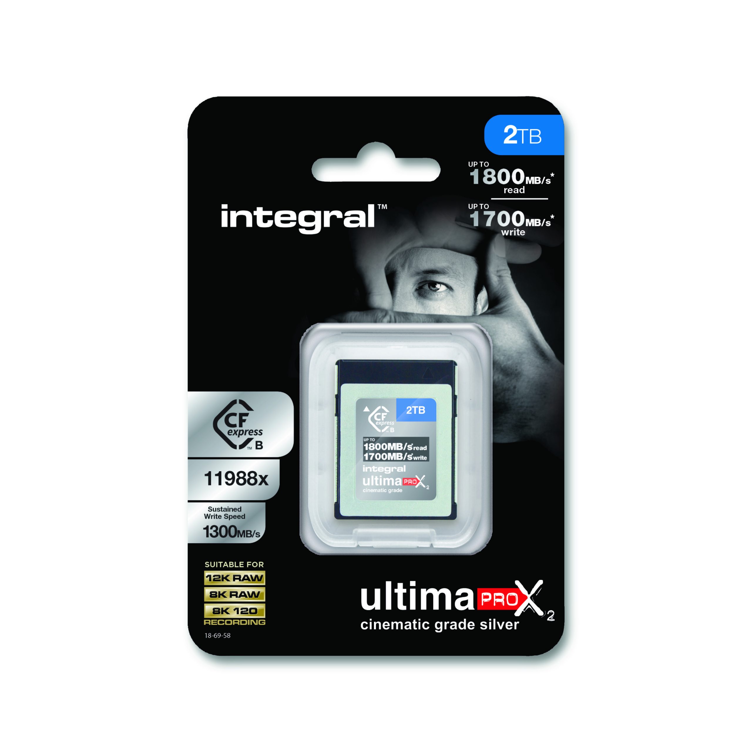 UltimaPro X2 CFexpress Cinematic Silver Type B 2.0 Card | Integral Memory