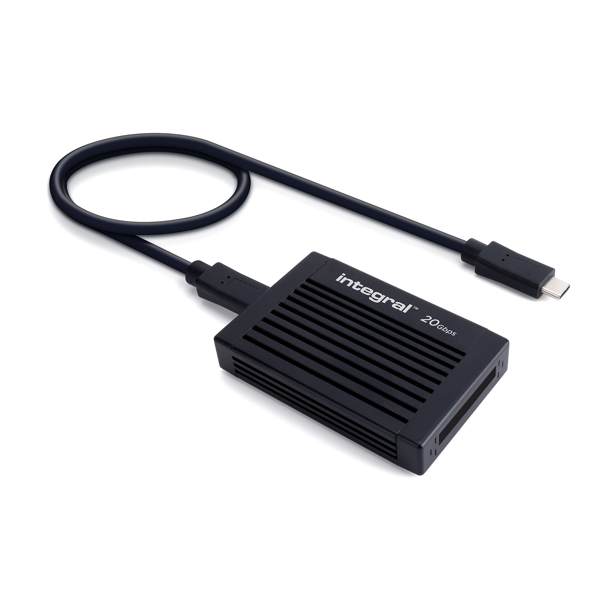 4-in-1 Memory Card Reader | Type A Cable with Type C Adapter
