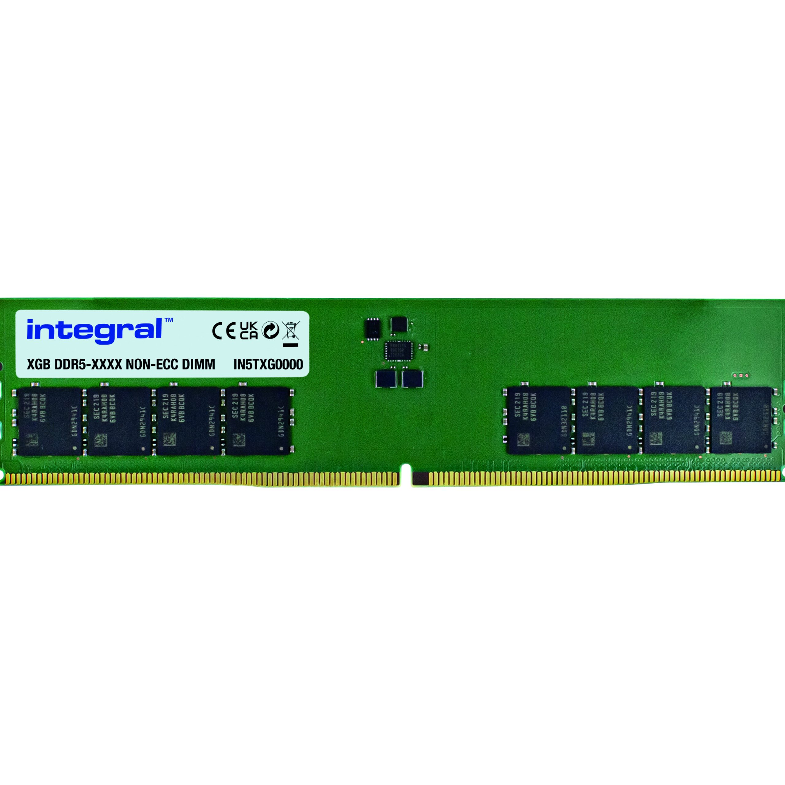 8GB DDR5 4800MTs NON-ECC, Desktop Ram | Integral Memory