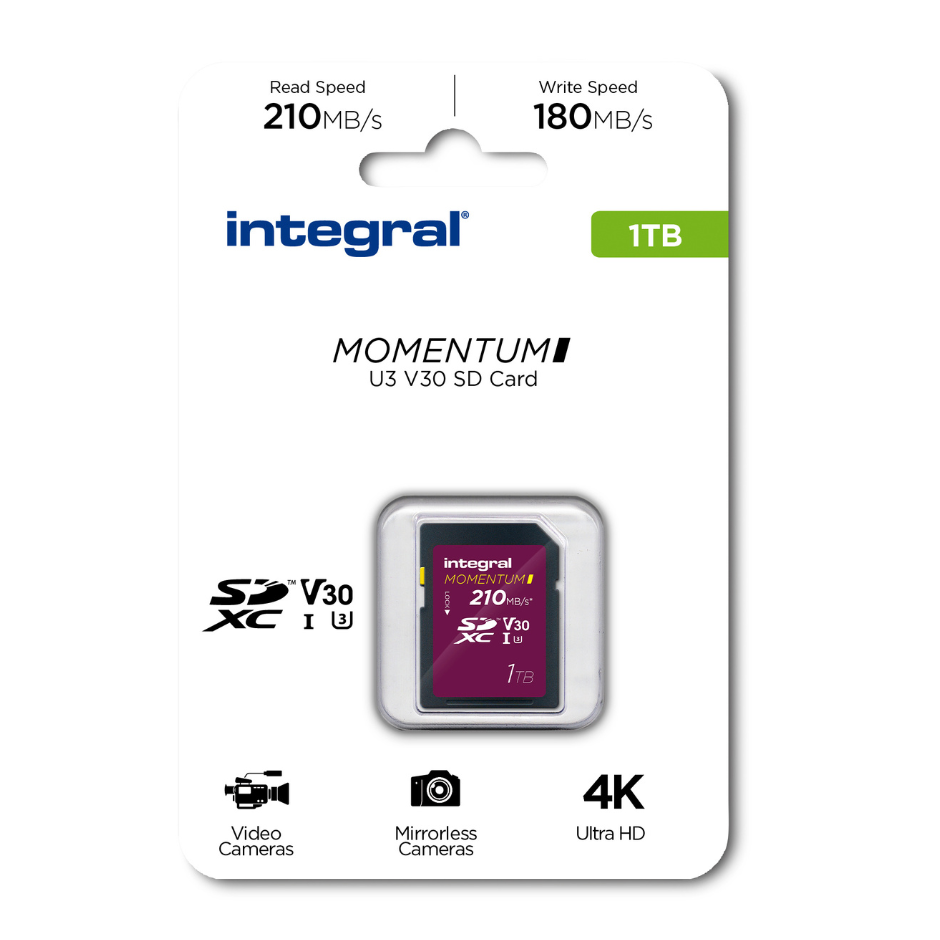 Momentum I – SD Card 210MB/s SDXC V30 U3 | Integral Memory