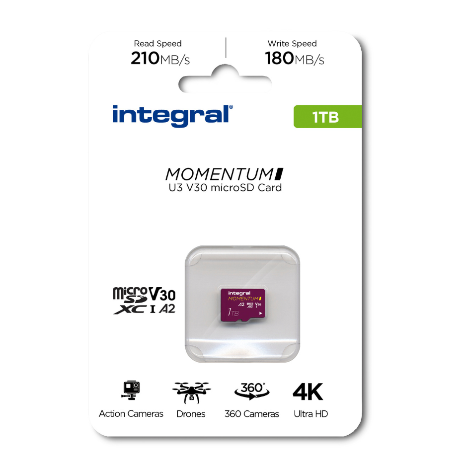 Momentum I - microSD Card for DRONES and ACTION Cams | Integral Memory